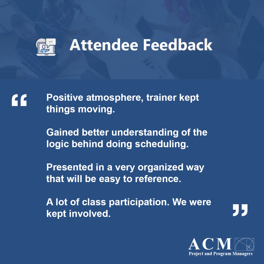 Planning & Scheduling Basics – 1 Day | Administrative Controls Management