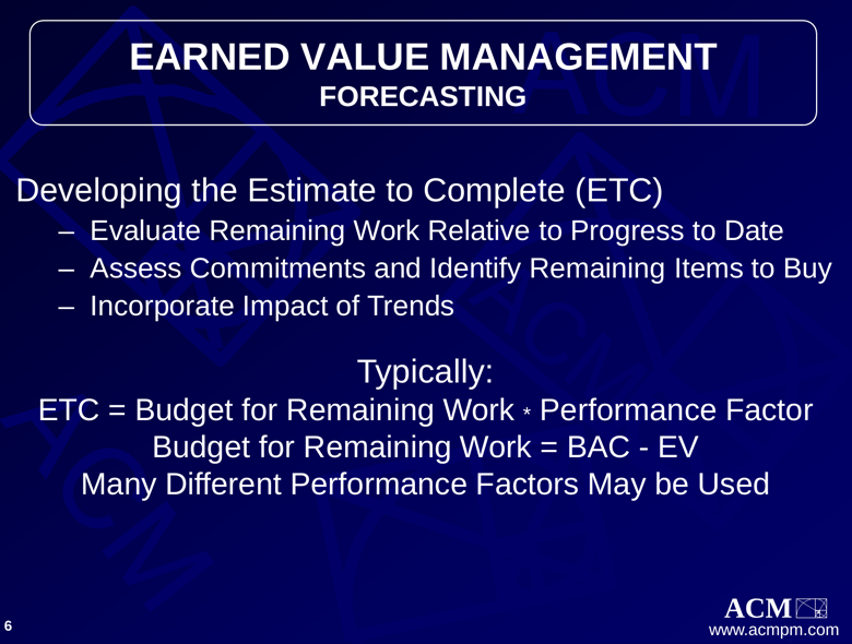 Earned Value Management – Workbook | Administrative Controls Management Earned Value Management – Workbook | Administrative Controls Management